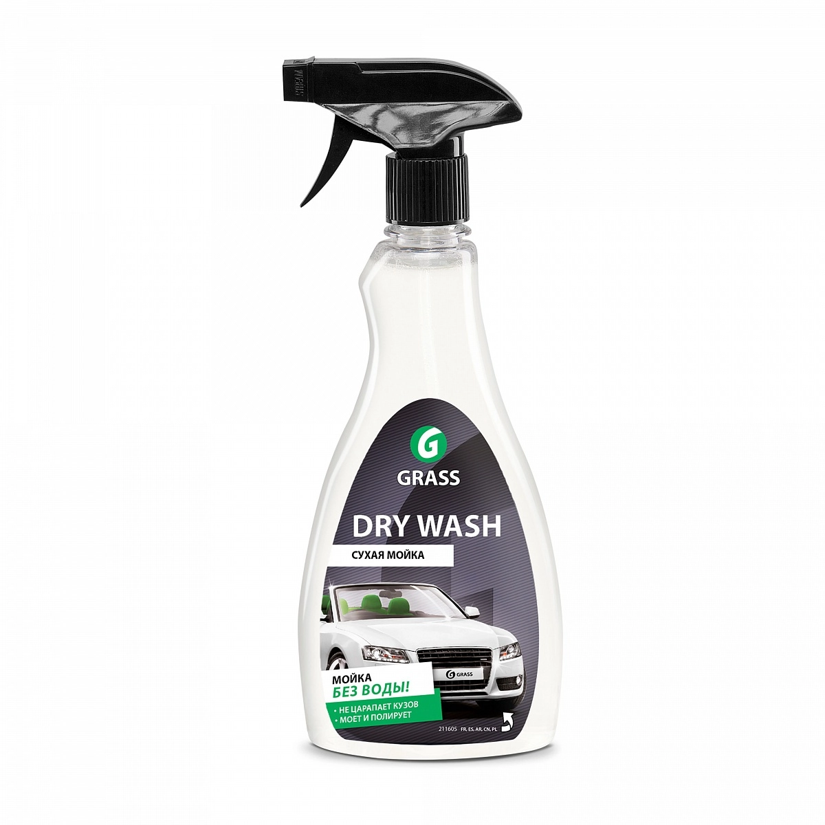 Средство для мойки автомобиля без воды "Dry Wash" (флакон 500 мл ...